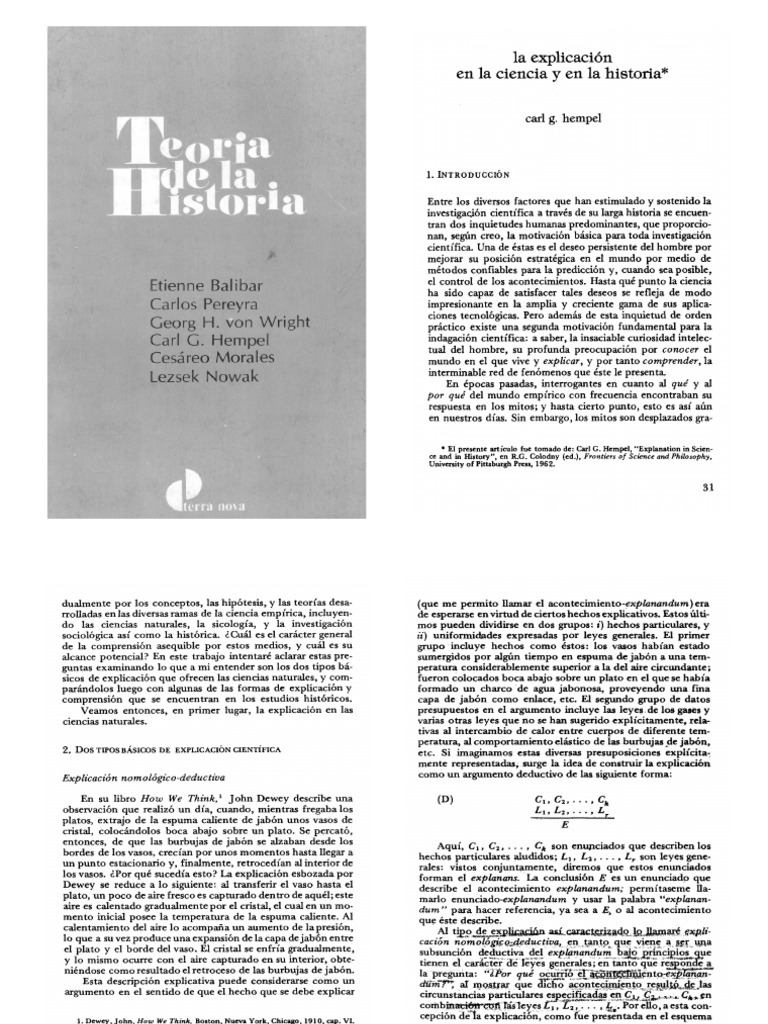 Teoria de La Historia. Terra Nova | PDF