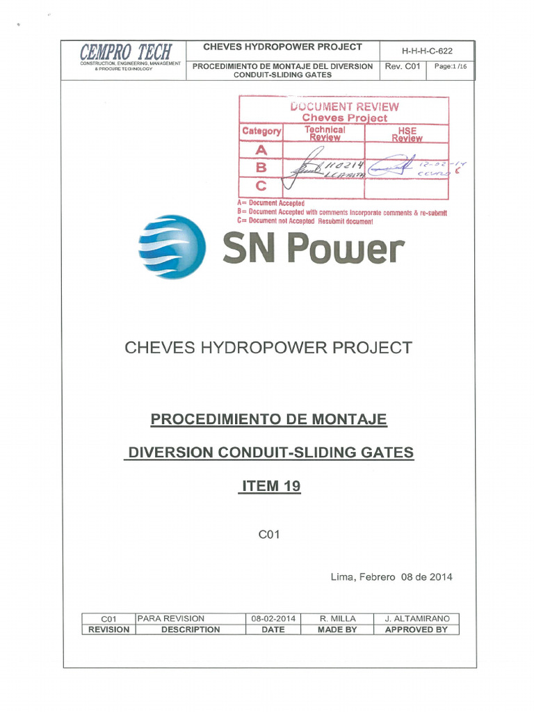 H-H-H-C-622 Procedimiento de Montaje Del Diversion - Conduit Sliding ...