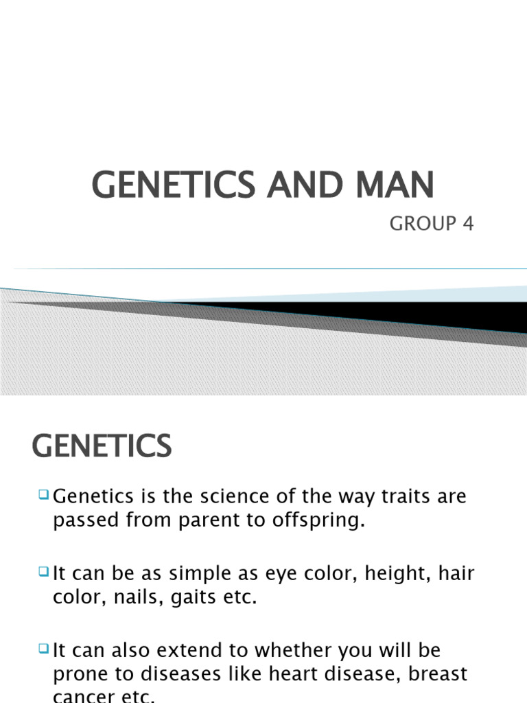Genetics and Man | PDF