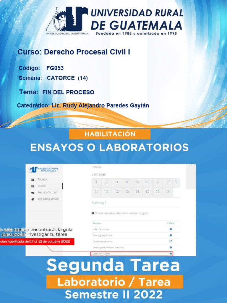 Clase 14 Fin Del Proceso | PDF