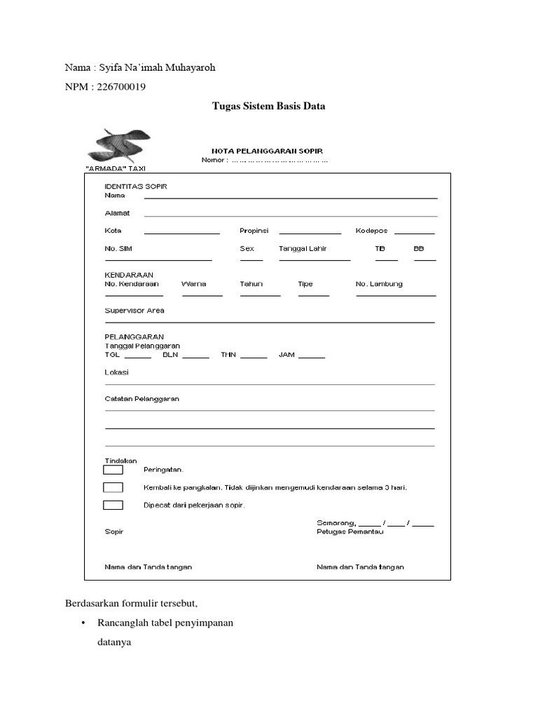 Tugas Normalisasi | PDF