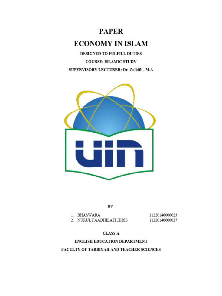 Economy in Islam | PDF | Sharia | Economics