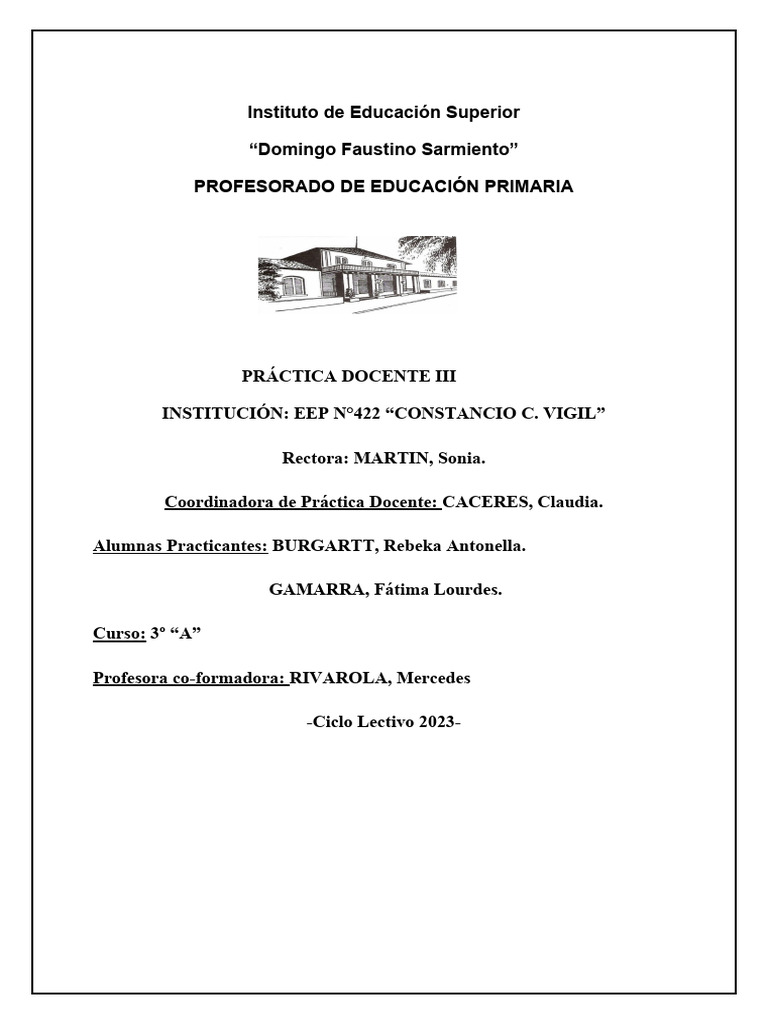 Plan de Clases 4to - B - Ciencias Naturales | PDF