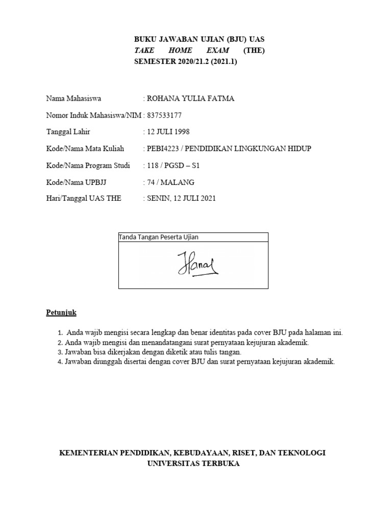 Uas PLH | PDF | Sains & Matematika