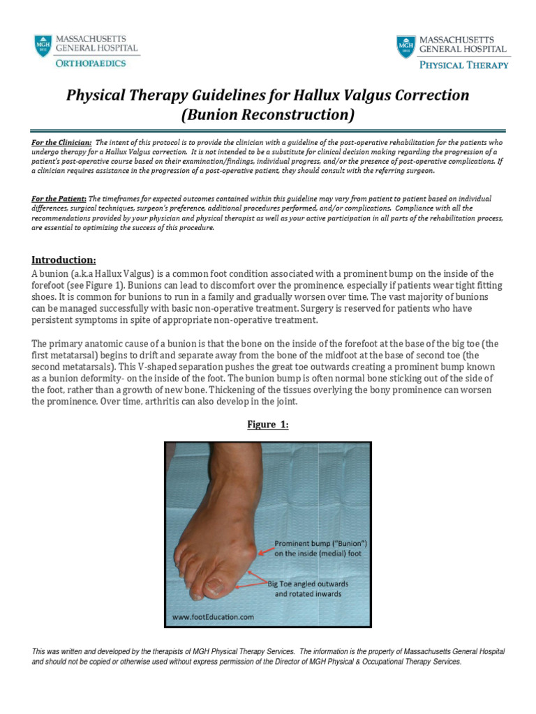 PT Guidelines Hallux Valgus Correction Final | PDF