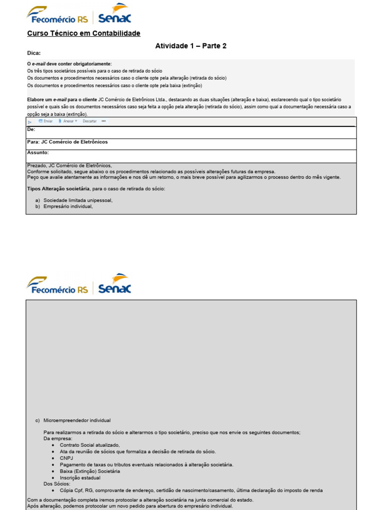 Atividade 1 - UC 02 Modelo de Entrega 2 | PDF