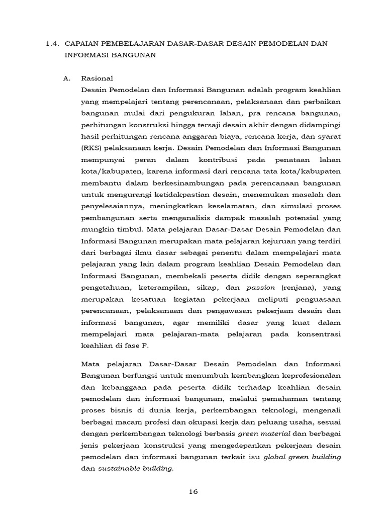 Capaian Pembelajaran DPIB Fase E | PDF