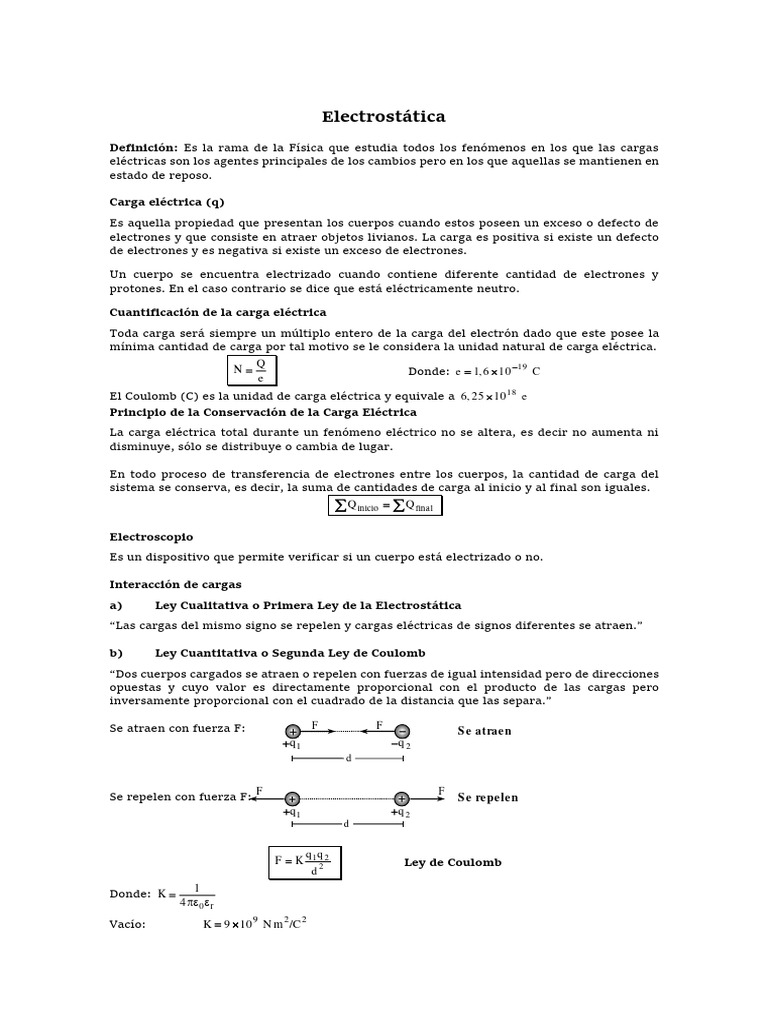 Electrostática | PDF