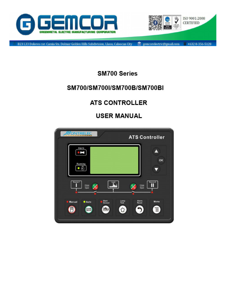 ATS Controller Operation | PDF