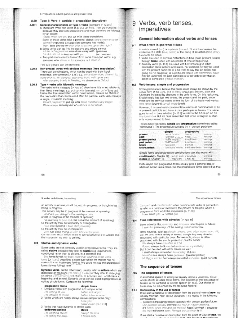 Chapter 9 - Verbs and Verb Tenses | PDF