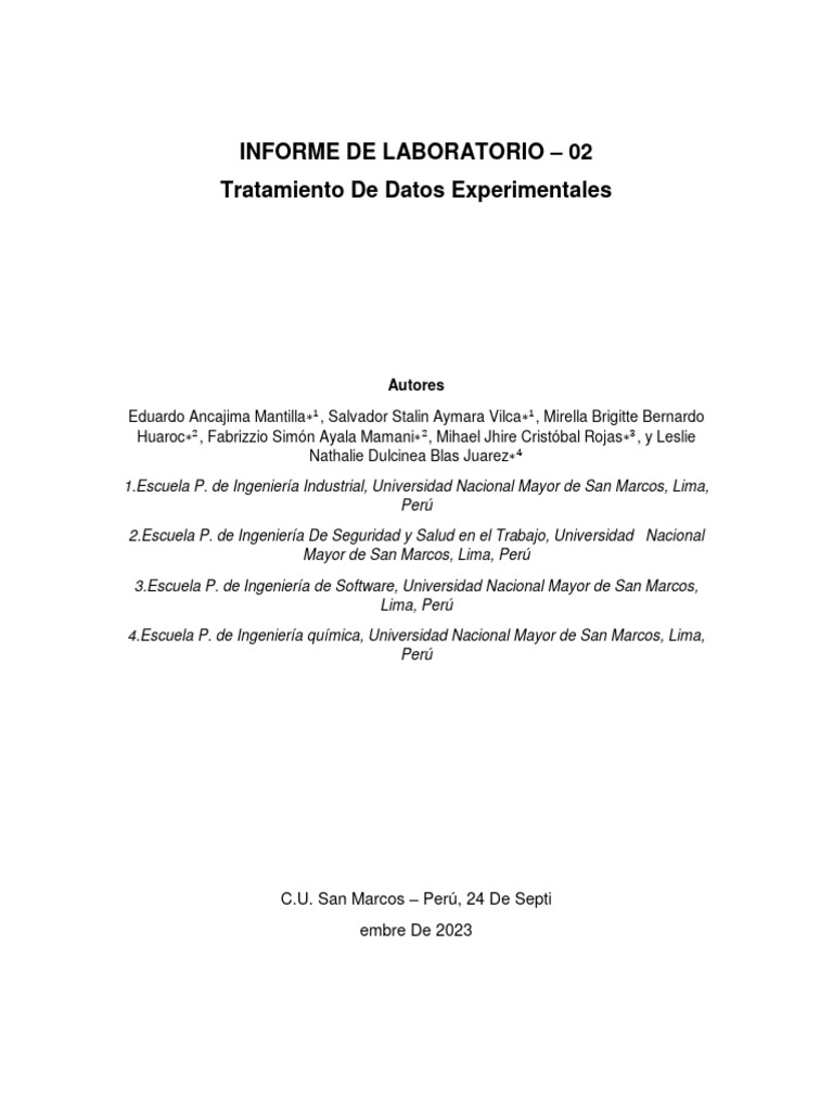 Lab Fisica - Informe 02 - Lunes 16-18hs - Grupo B | PDF