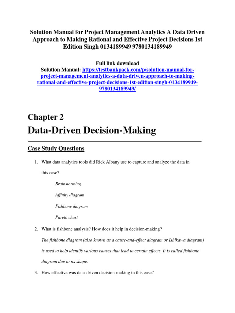 Data-Driven Decision-Making | PDF | Philosophy | Science & Mathematics
