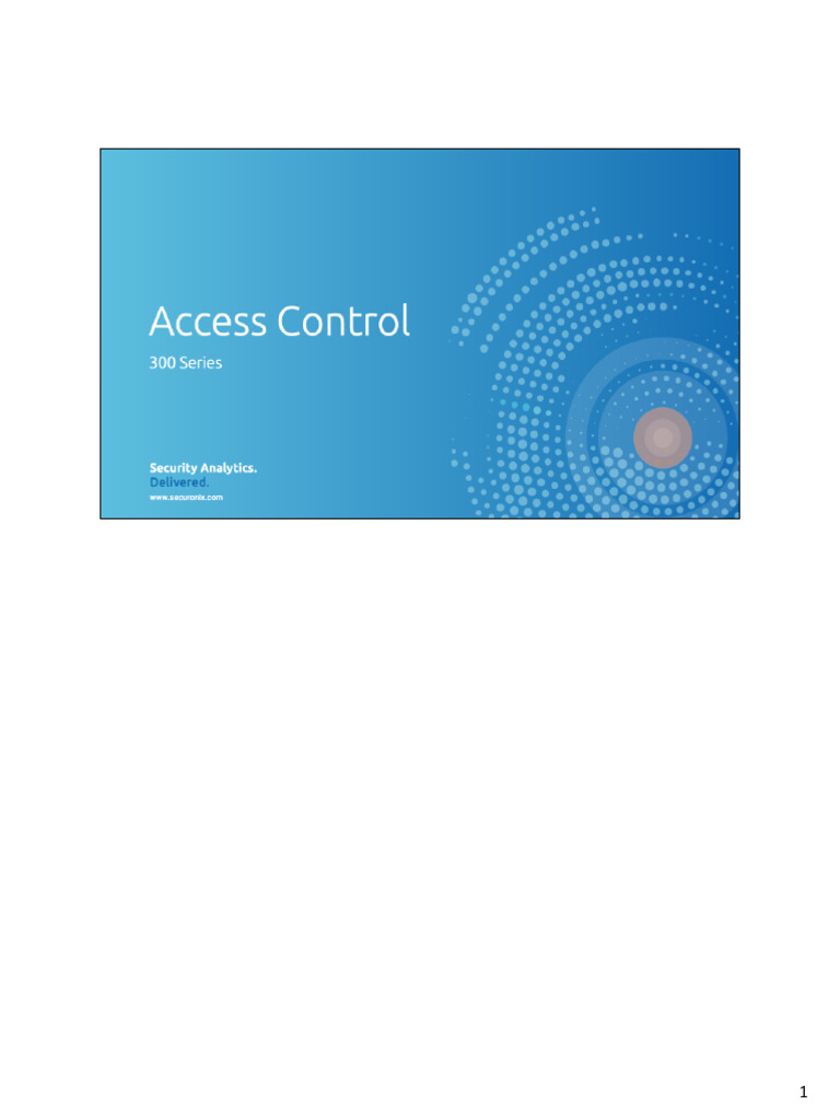 CSAD Lesson 4 Access Control - 631MSSP | PDF