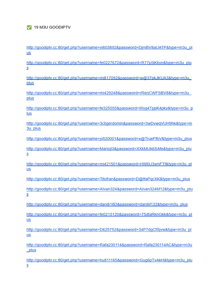 19 M3u Goodiptv | PDF | Business | Technology & Engineering