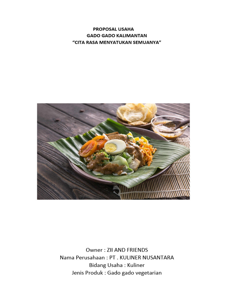 Proposal Usaha | PDF