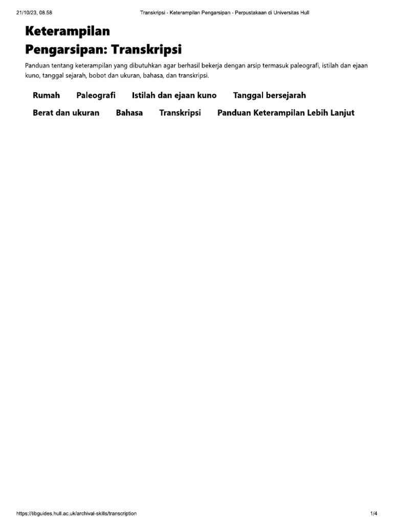 Transkrip Diplomatik | PDF