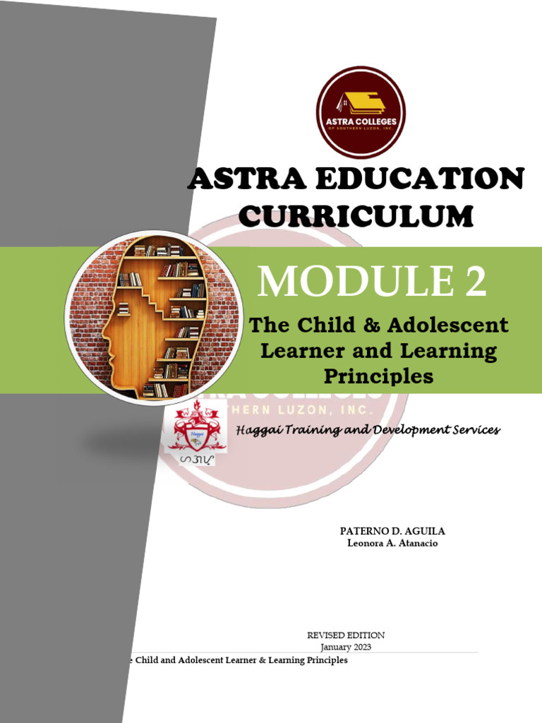 Module 2 - The Child & Adolescent Learner and Learning Principles | PDF