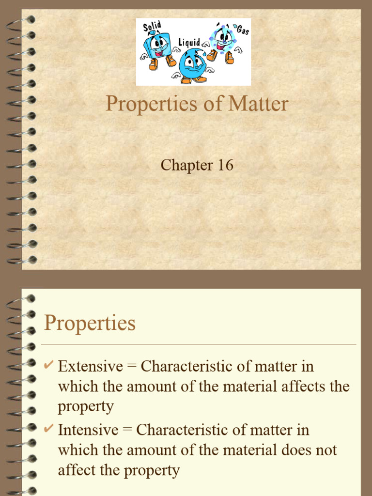 Unit 2 Properties of Matter | PDF