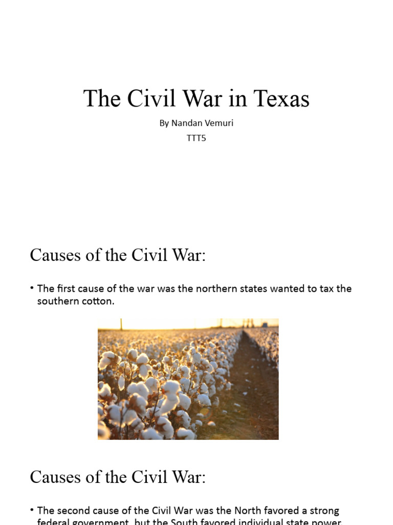 The Civil War in Texas | PDF