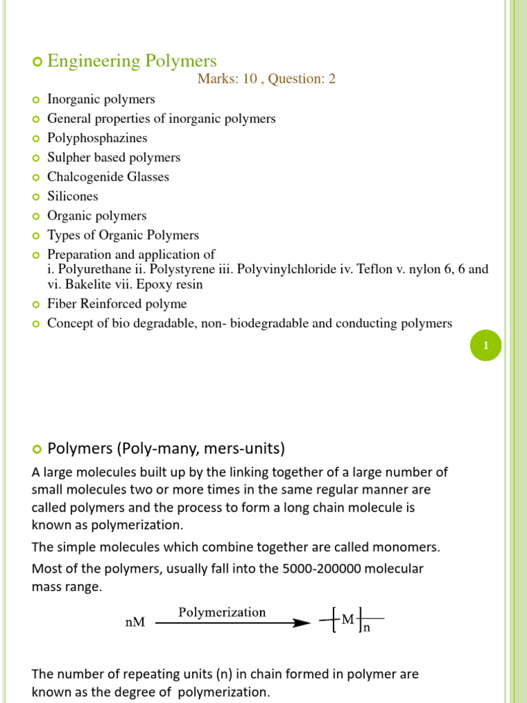 Polymer | PDF | Science & Mathematics