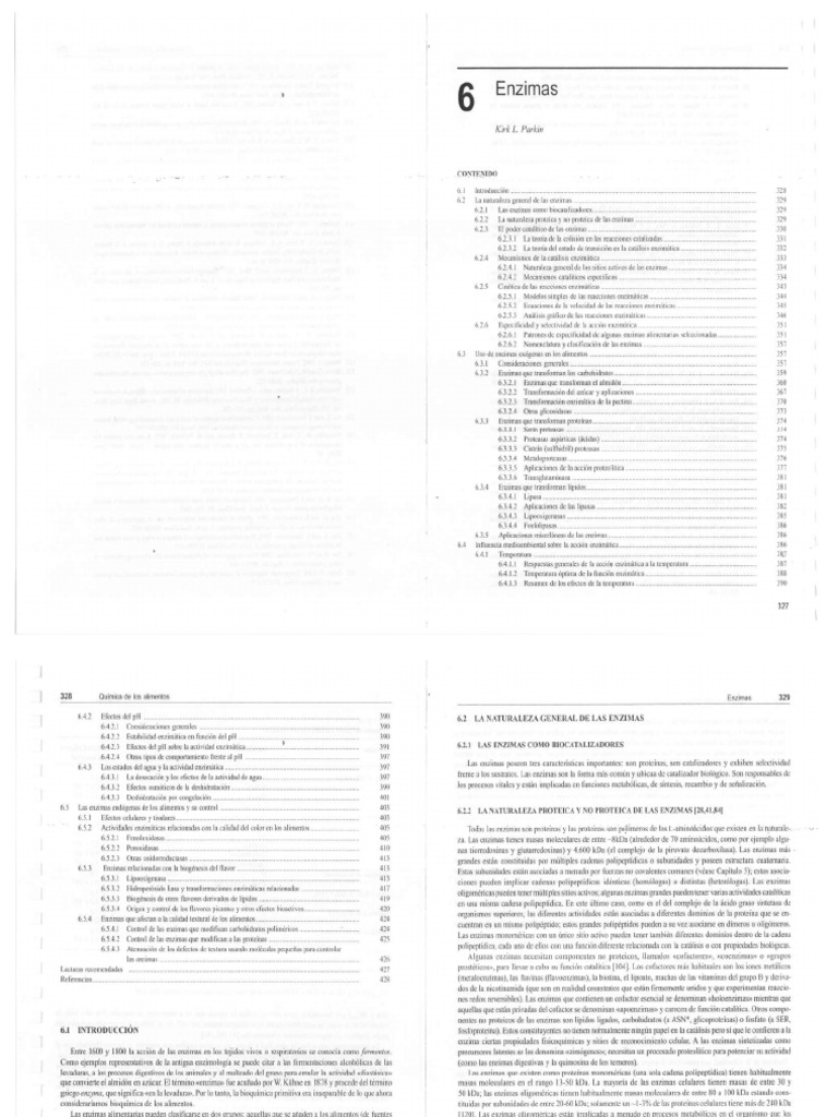 Enzimas Fennema | PDF