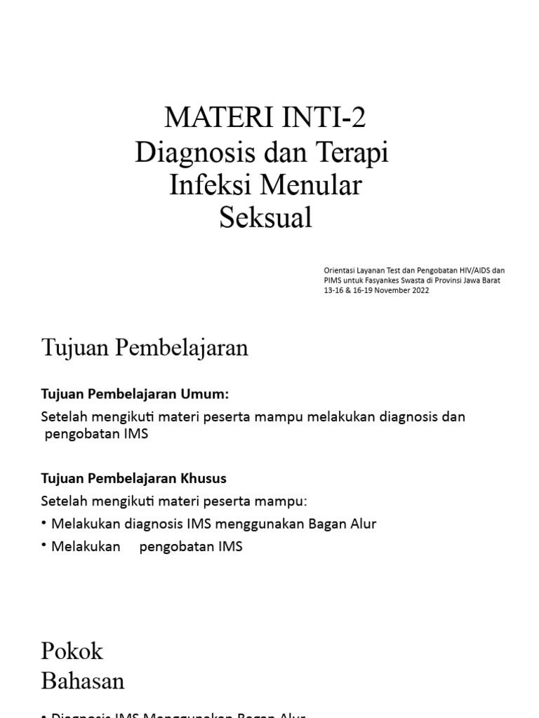 Diagnosis dan Terapi IMS di Jawa Barat | PDF