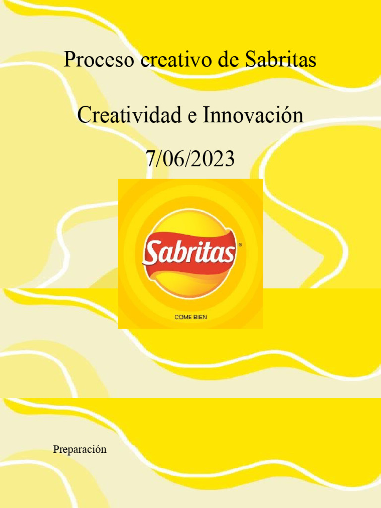 Proceso Creativo de Sabritas | PDF