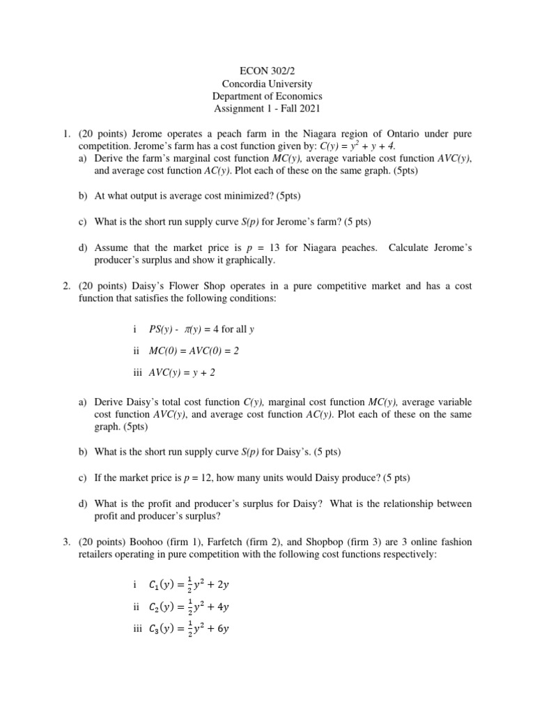Assignment 1 Sujet | PDF