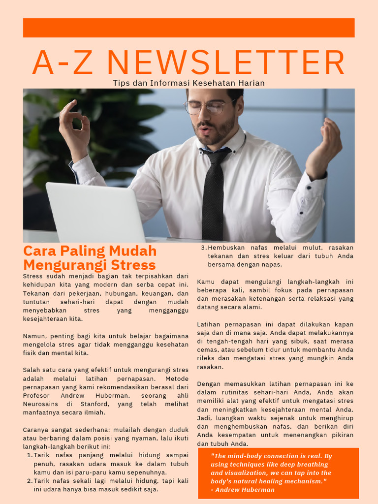 Cara Paling Mudah Mengurangi Stress | PDF