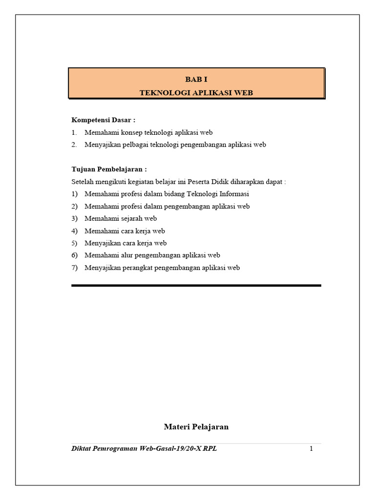Diktat Pemrograman Web-X-1 - 2022 | PDF | Komputer
