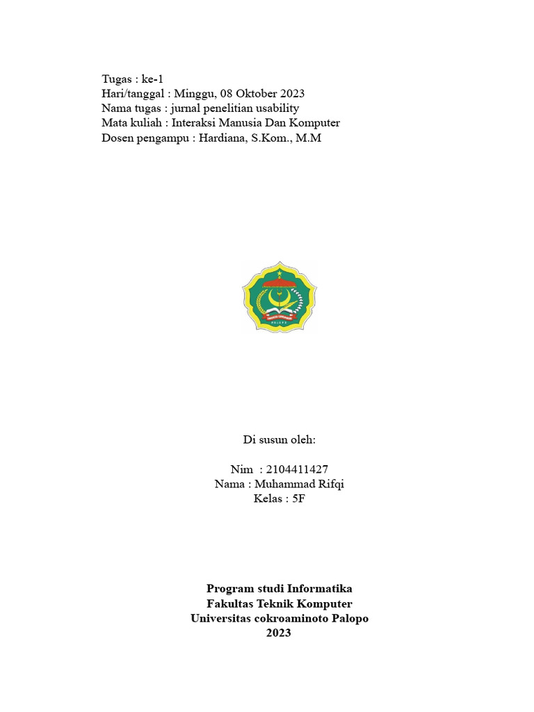 Format Tugas Review Jurnal | PDF