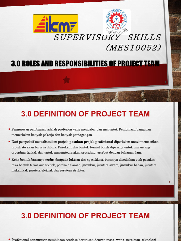 Chapter 3 - ROLES AND RESPONSIBILITIES OF PROJECT TEAM | PDF