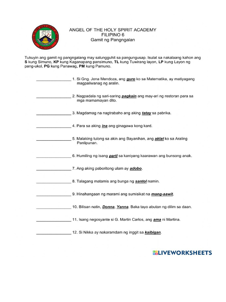 4-Gamit NG Pangngalan | PDF