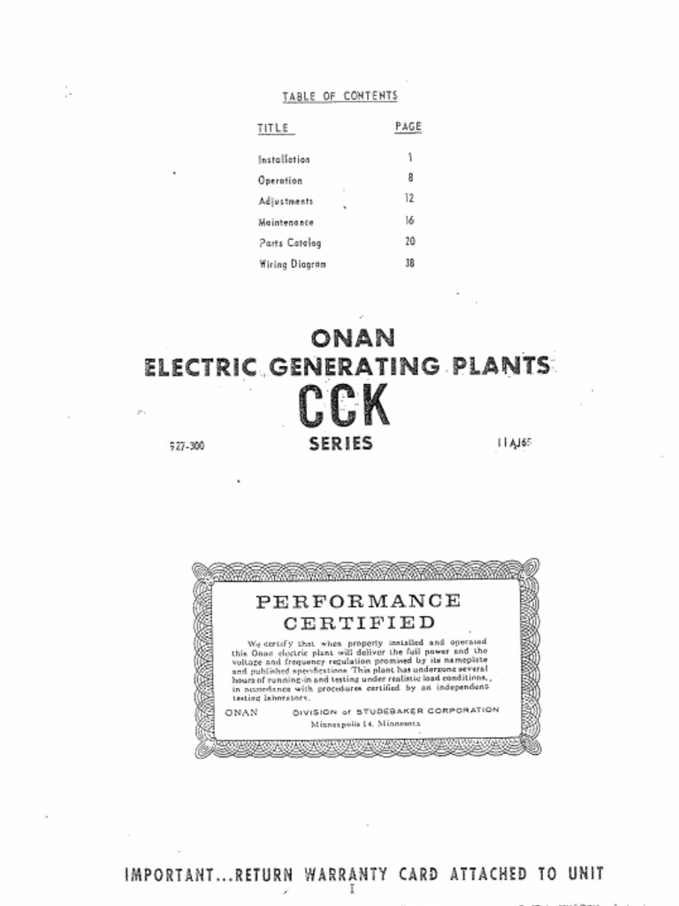 Onan CCK | PDF | Language Arts & Discipline