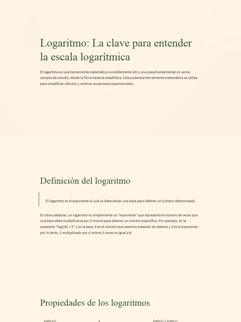 Logaritmo | PDF