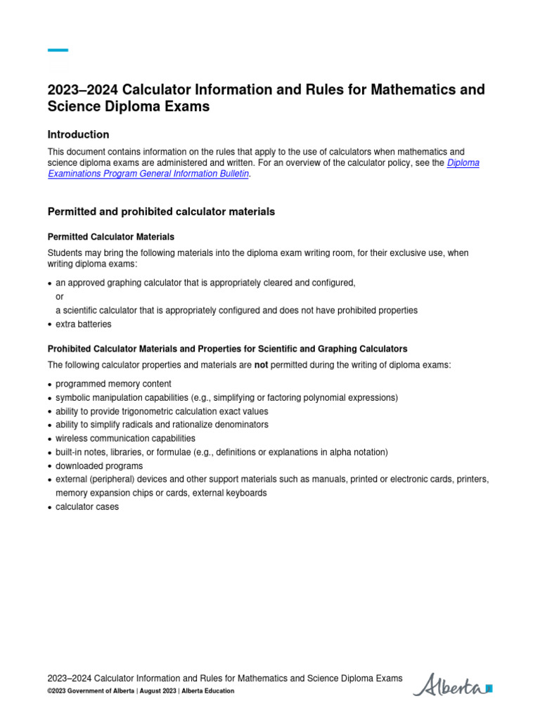 Edc Calculator Information and Rules | PDF