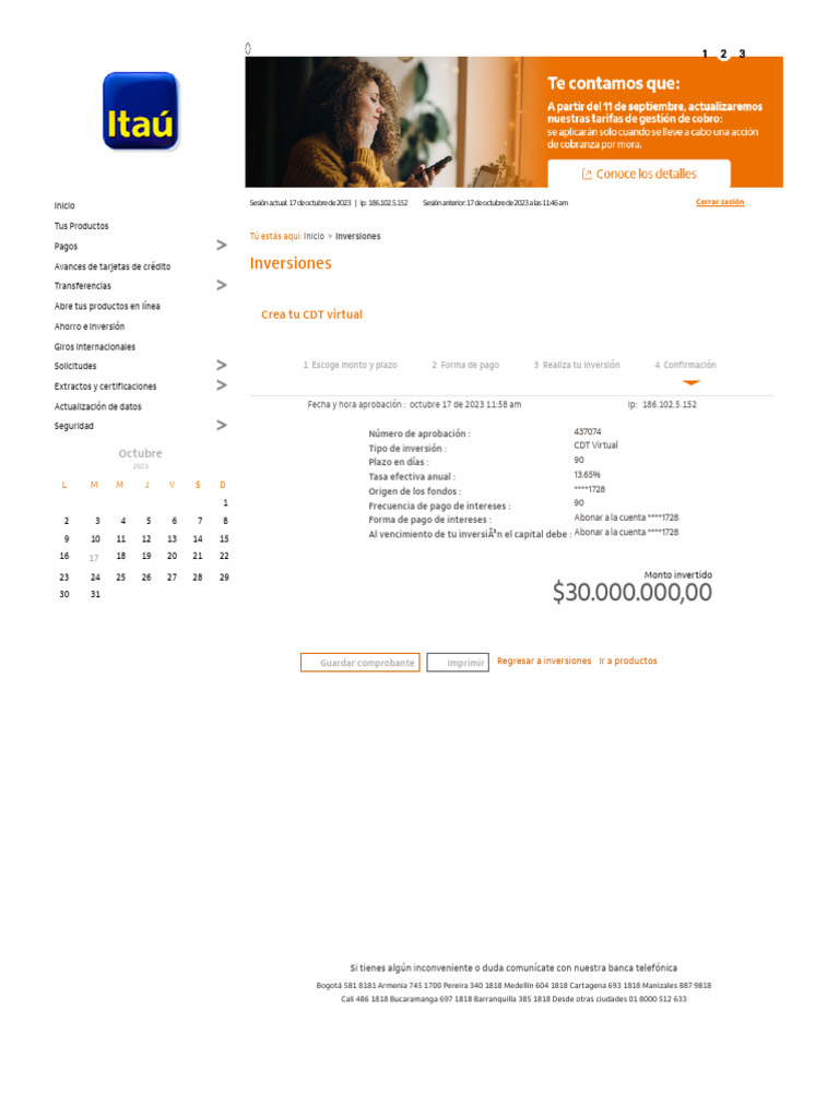 Itaú Transaccional | PDF