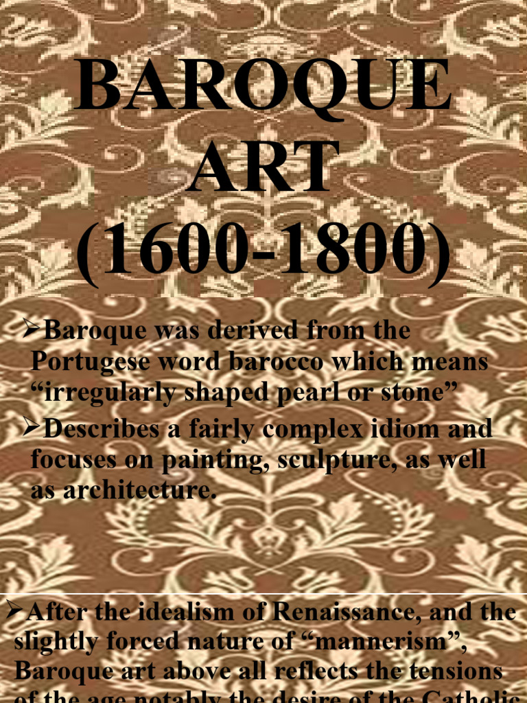 UNIT 2-Lesson 2 (Baroque Arts) | PDF