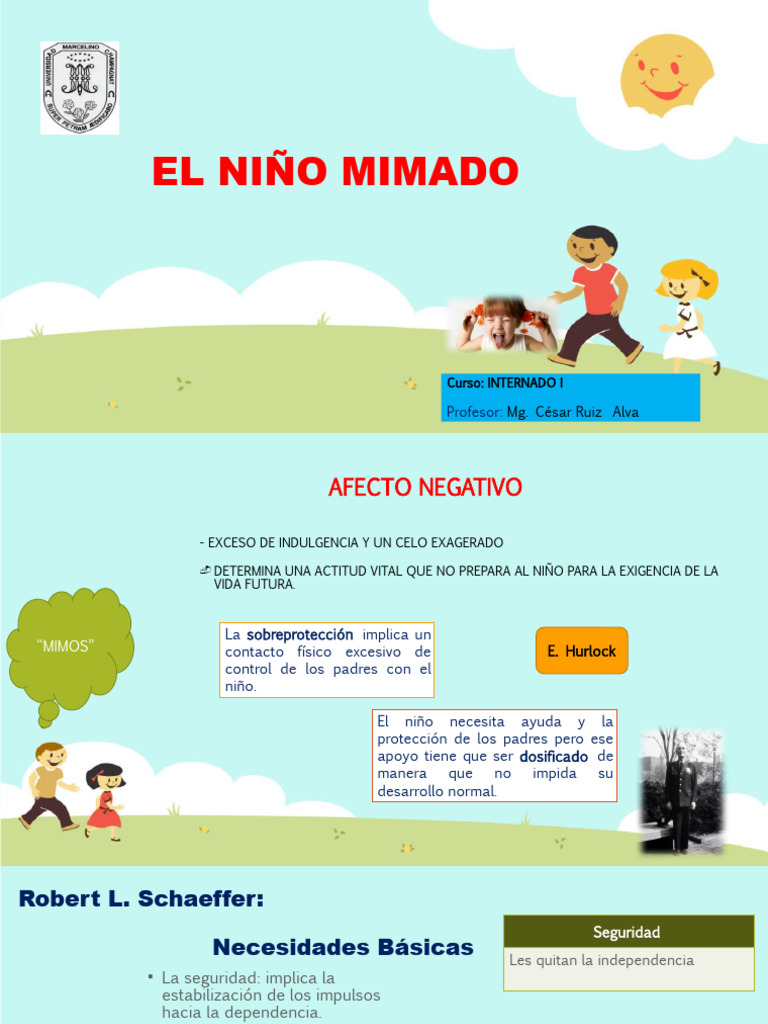 Consecuencias del Niño Mimado | PDF | Conceptos psicologicos | Ciencias ...