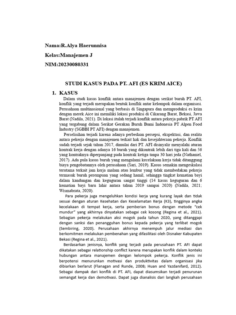 Analisis Kasus Manajemen | PDF