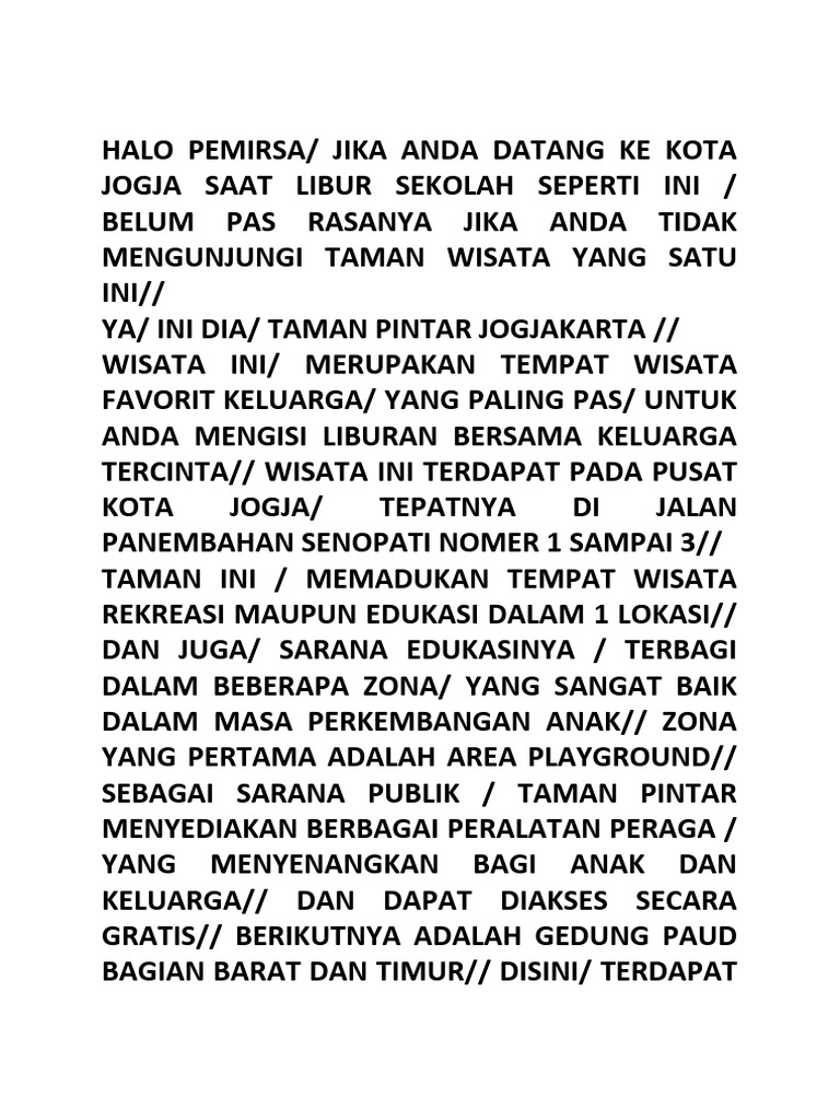 Contoh Naskah Presenter | PDF | Seni