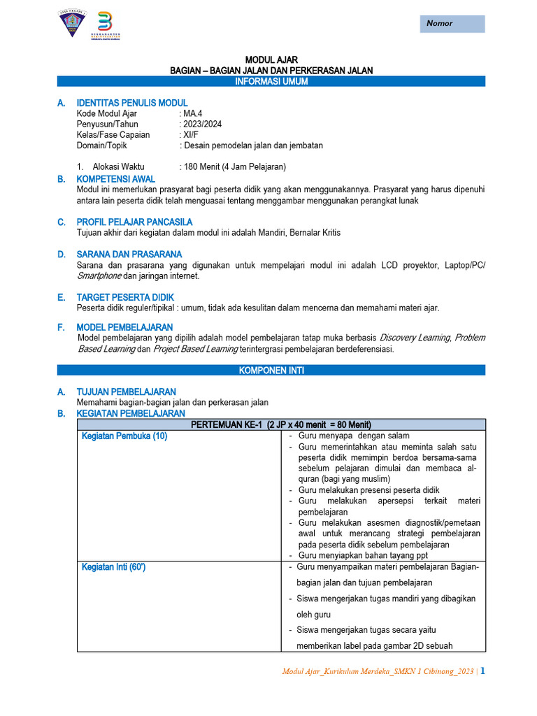 Modul Ajar KJJ 2 | PDF
