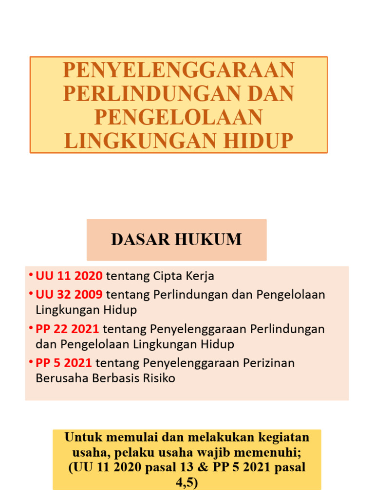 Persetujuan Lingkungan | PDF