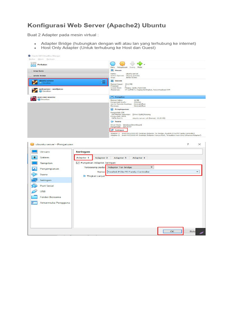 Konfigurasi Web Server Ubuntu | PDF