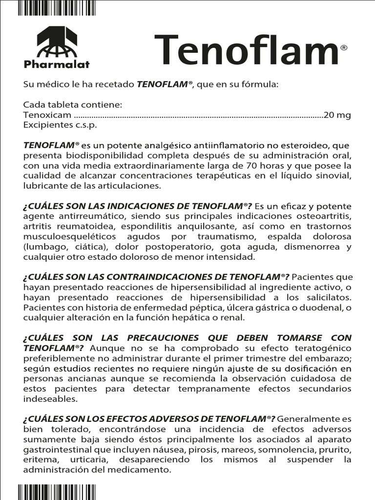 Tenoflam | PDF