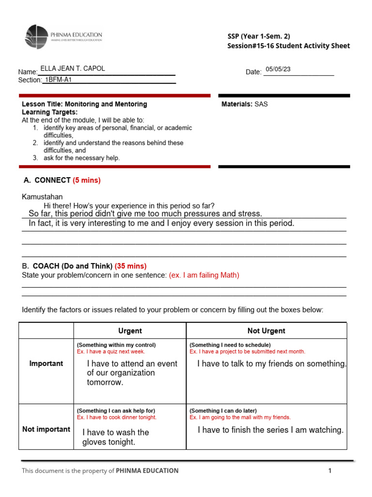 8) Monitoring and Mentoring - SAS - Session15 | PDF