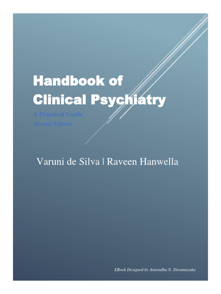 Handbook of Clinical Psychiatry | PDF
