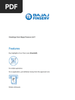Bajaj Flexi Loan Brochure | PDF | Overdraft | Interest
