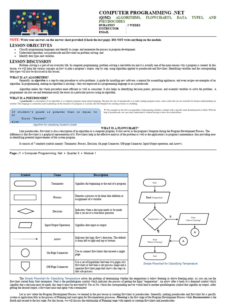 Comprog Module Q3m2 Pdf