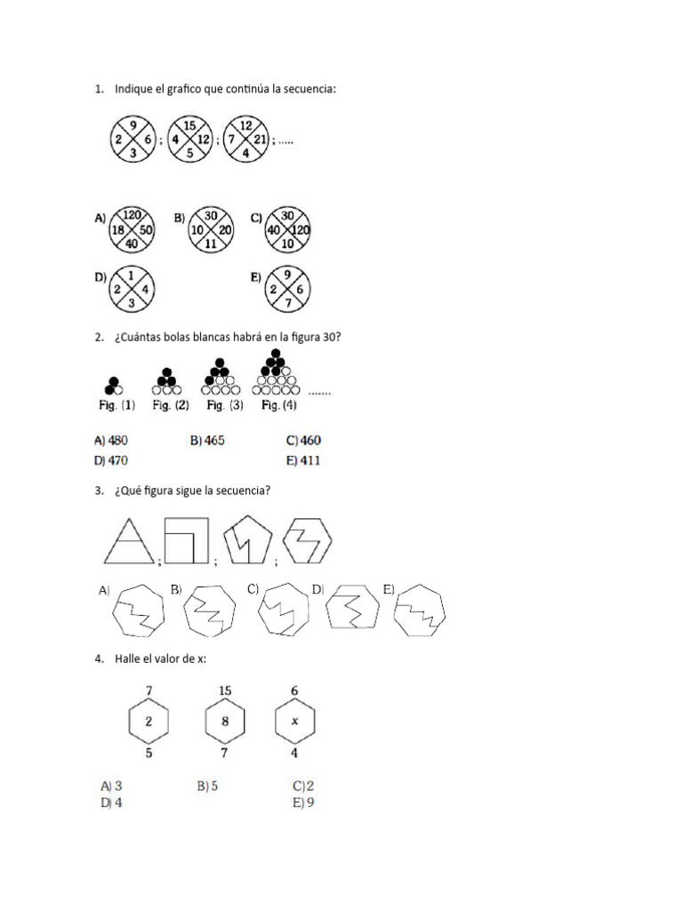 100 Ejercicios de Razonamiento Abstracto | PDF
